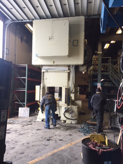Stamping Capacity Increased – 300 Ton Bliss Press Added – Triangle Industries